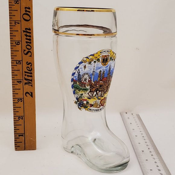 Accents | Authentic Glass Munchen Oktoberfest Boot Stein | Poshmark